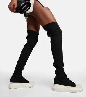 Rick Owens Stocking Denim Boots