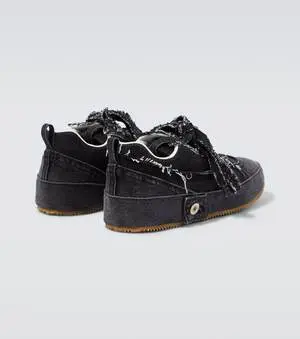 Loewe Deconstructed Denim Sneakers