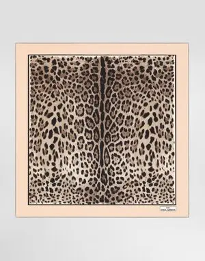 Dolce & Gabbana Leopard-print Twill Scarf - Animal Print