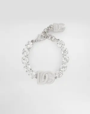 Dolce & Gabbana Rhinestone Bracelet - Silver