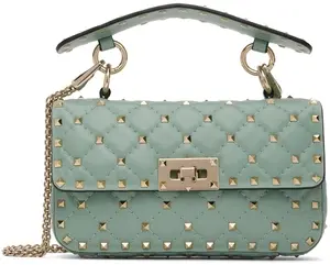Valentino Garavani Valentino Garavani Green Small Rockstud Spike Bag - 5w0 Morning Dew