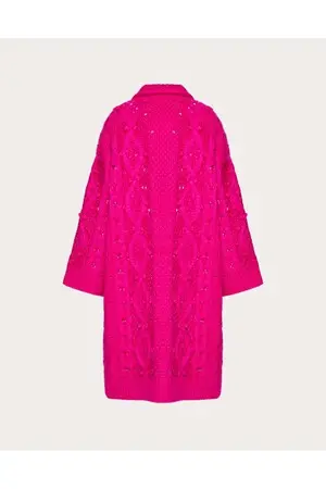 Valentino Garavani Embroidered Mohair Wool Coat