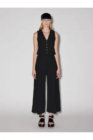 Rosetta Getty Tailored Vest - Black