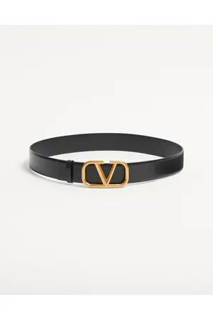 Valentino Garavani Vlogo Signature Calfskin Belt