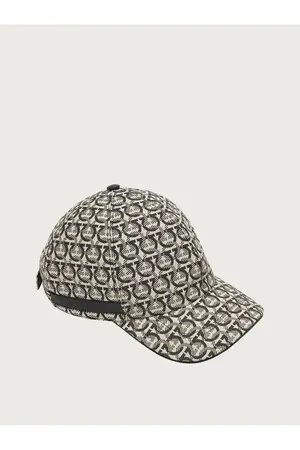FERRAGAMO Gancini Baseball Cap - Beige
