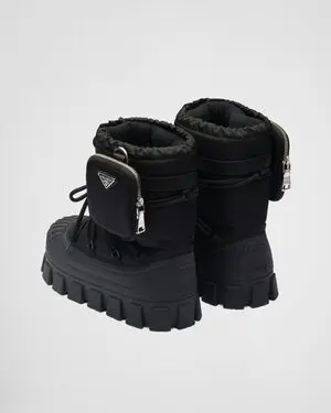 Prada Re-nylon Gabardine Après-ski Boots With Pouch
