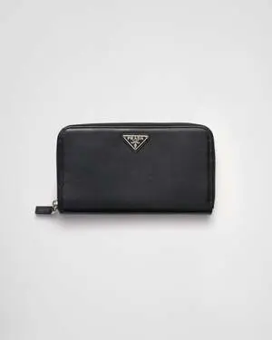 Prada Large Saffiano Leather Wallet - Black