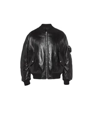 Prada Nappa Leather Bomber Jacket
