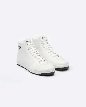 Prada Downtown Leather High-top Sneakers