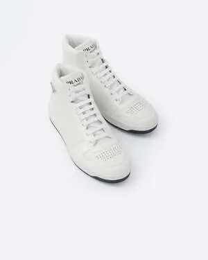 Prada Downtown Leather High-top Sneakers
