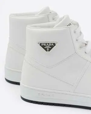 Prada Downtown Leather High-top Sneakers
