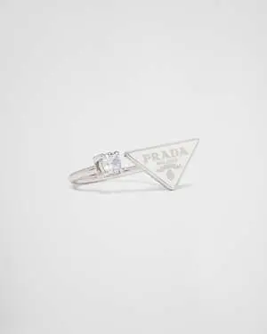 Prada Symbole Ring - White/crystal