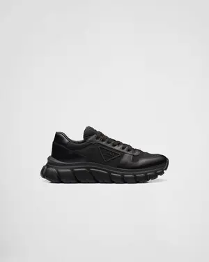 Prada Re-nylon And Brushed Leather Sneakers