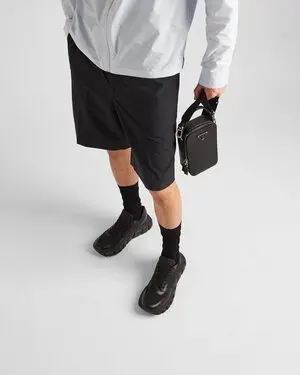 Prada Re-nylon And Brushed Leather Sneakers