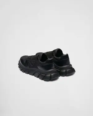 Prada Re-nylon And Brushed Leather Sneakers