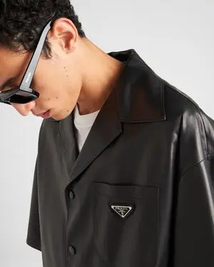 Prada Nappa Leather Shirt
