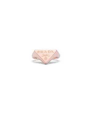 Prada Eternal Gold Signet Ring - Gold/silver