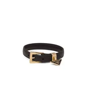 Prada Saffiano Leather Bracelet - Black