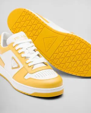 Prada Downtown Leather Sneakers
