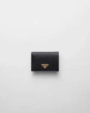 Prada Small Saffiano Leather Wallet - Black