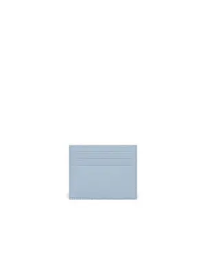 Prada Saffiano Leather Card Holder - Light Blue