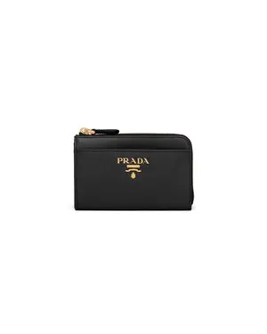 Prada Saffiano Leather Keychain - Black