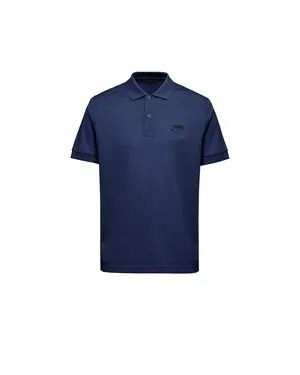 Prada Piqué Polo Shirt - Blue