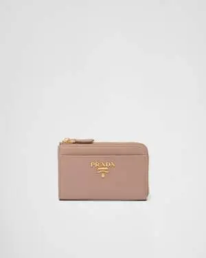 Prada Saffiano Leather Keychain - Powder Pink