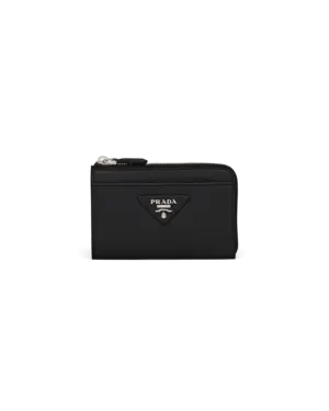 小物 PRADA all leather key case Prada Leather Key Case - Black | Editorialist