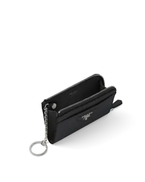 Prada Leather Key Case - Black | Editorialist