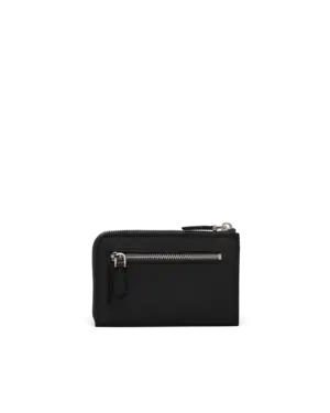 Prada Leather Key Case - Black | Editorialist