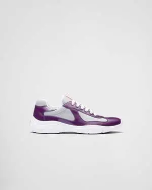 Prada Patent Leather And Technical Fabric America's Cup Sneakers