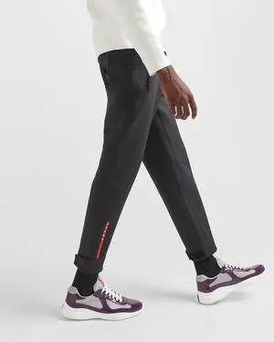 Prada Patent Leather And Technical Fabric America's Cup Sneakers