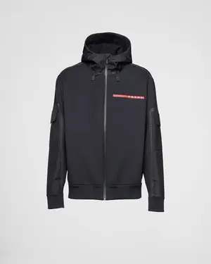 Prada Recycled Technical Jersey Hoodie