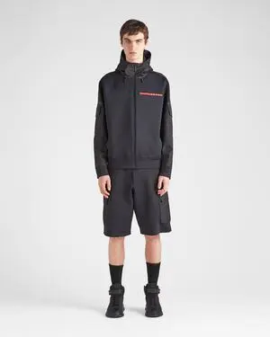 Prada Recycled Technical Jersey Hoodie