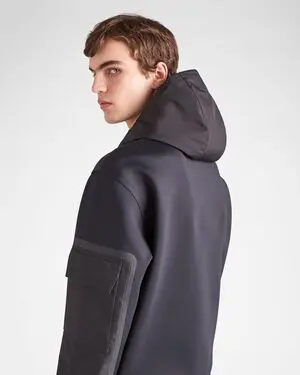 Prada Recycled Technical Jersey Hoodie