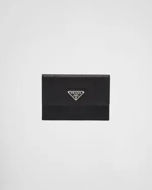 Prada Saffiano Leather Document Holder - Black