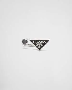 Prada Symbole Ring - Black/black Diamond