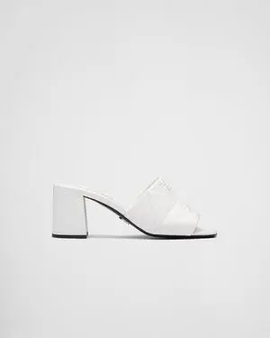 Prada - Quilted Nappa Leather Heeled Sandals