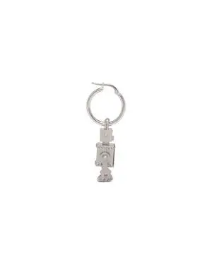 Prada Single Earring With Robot Jewels Pendant - Gold/silver