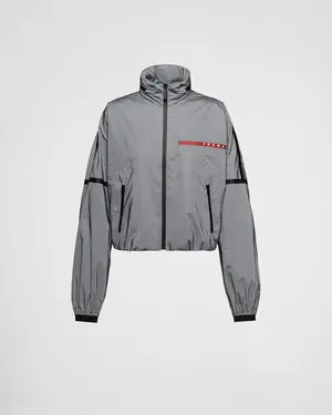 Prada Reflex Fabric Jacket - Silver | Editorialist