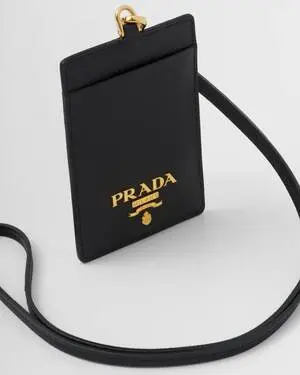 Prada Saffiano Leather Badge Holder