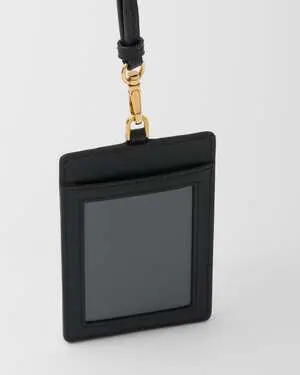 Prada Saffiano Leather Badge Holder