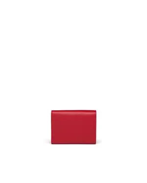 Prada Small Saffiano Leather Wallet - Red