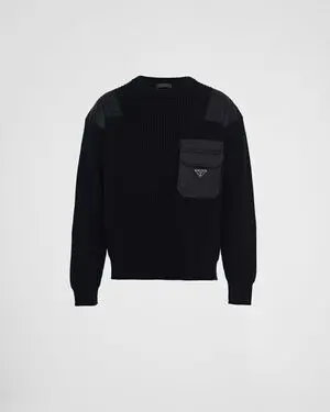 Prada Wool And Re-nylon Sweater
