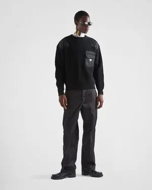 Prada Wool And Re-nylon Sweater