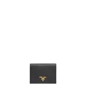 Prada Small Saffiano Leather Wallet - Black