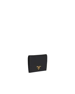 Prada Small Saffiano Leather Wallet - Black