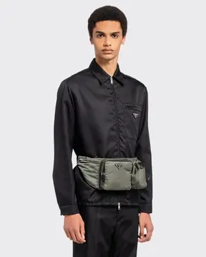 Prada Re-nylon And Saffiano Leather Belt Bag
