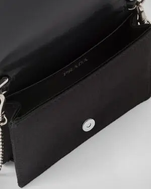 Prada Embellished Cardholder With Shoulder Strap
